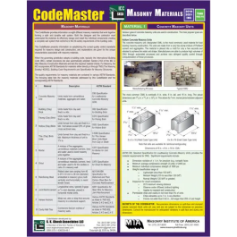 Buy CodeMaster - Masonry Materials (TMS 602-16 and 2018/2021 IBC) | Buildersbook.com