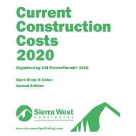 2020 Current Construction Costs - MasterFormat Edition (DOWNLOAD)