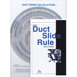 ACCA Duct Calculation Slide Rule.: Builder's Book, Inc.Bookstore