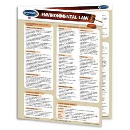 Buy Environmental Law - 4-page Laminated Legal Quick Reference Guide ...