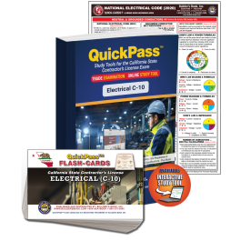 Buy California C-10 Electrical Examination QuickPass Study Guide Combo (Includes: Study Guide ...
