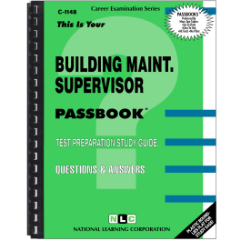 Building Maintenance Supervisor Career Examination Series by Jack ...