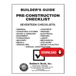 Buy Builder's Guide to Pre-Construction Checklist DOWNLOAD ...