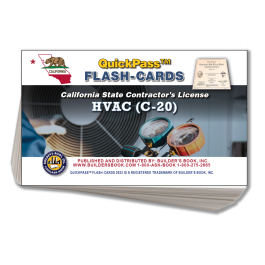 Buy C-20 HVAC Contractor's License Exam QuickPass Flash Cards ...
