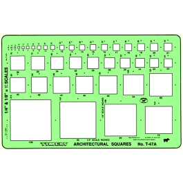 ARCHITECTURAL SQUARES 1/4" & 1/8" SCALE: Builder's Book, Inc.Bookstore