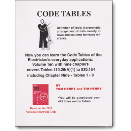 Buy Code Tables By Tom Henry and Tim Henry Based on the 2023 NEC ...