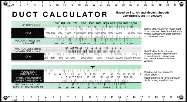 Air Duct Calculator - Slide Rule: Builder's Book, Inc.Bookstore