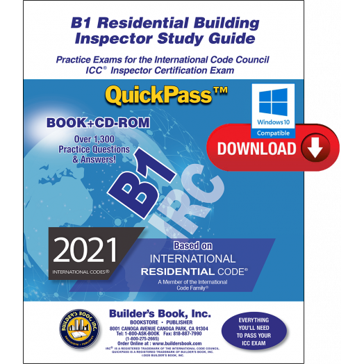 ICC Inspector's Study Guides 2021 |Builder's Book