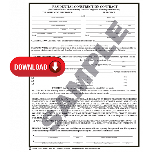 California Forms & Contracts for Download: Builder's Book, Inc.Bookstore