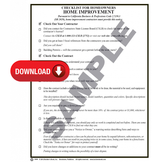California Forms & Contracts for Download: Builder's Book, Inc.Bookstore
