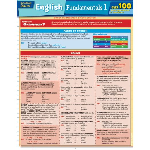 Quick Reference Guides: BarCharts/Permacharts - STUDY GUIDES