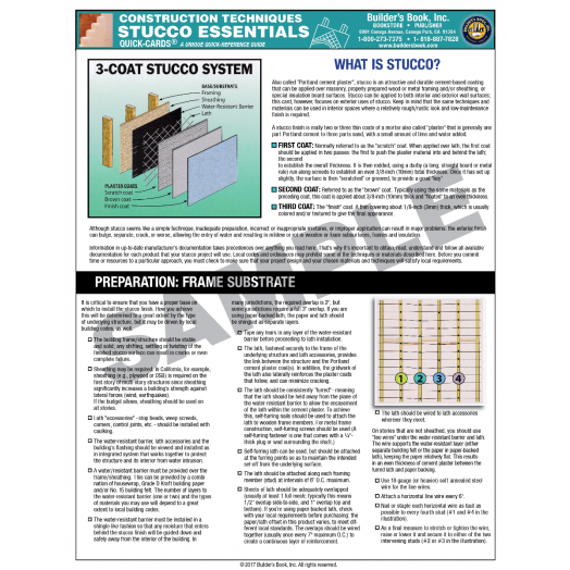 Construction Quick Cards |Builder's Book