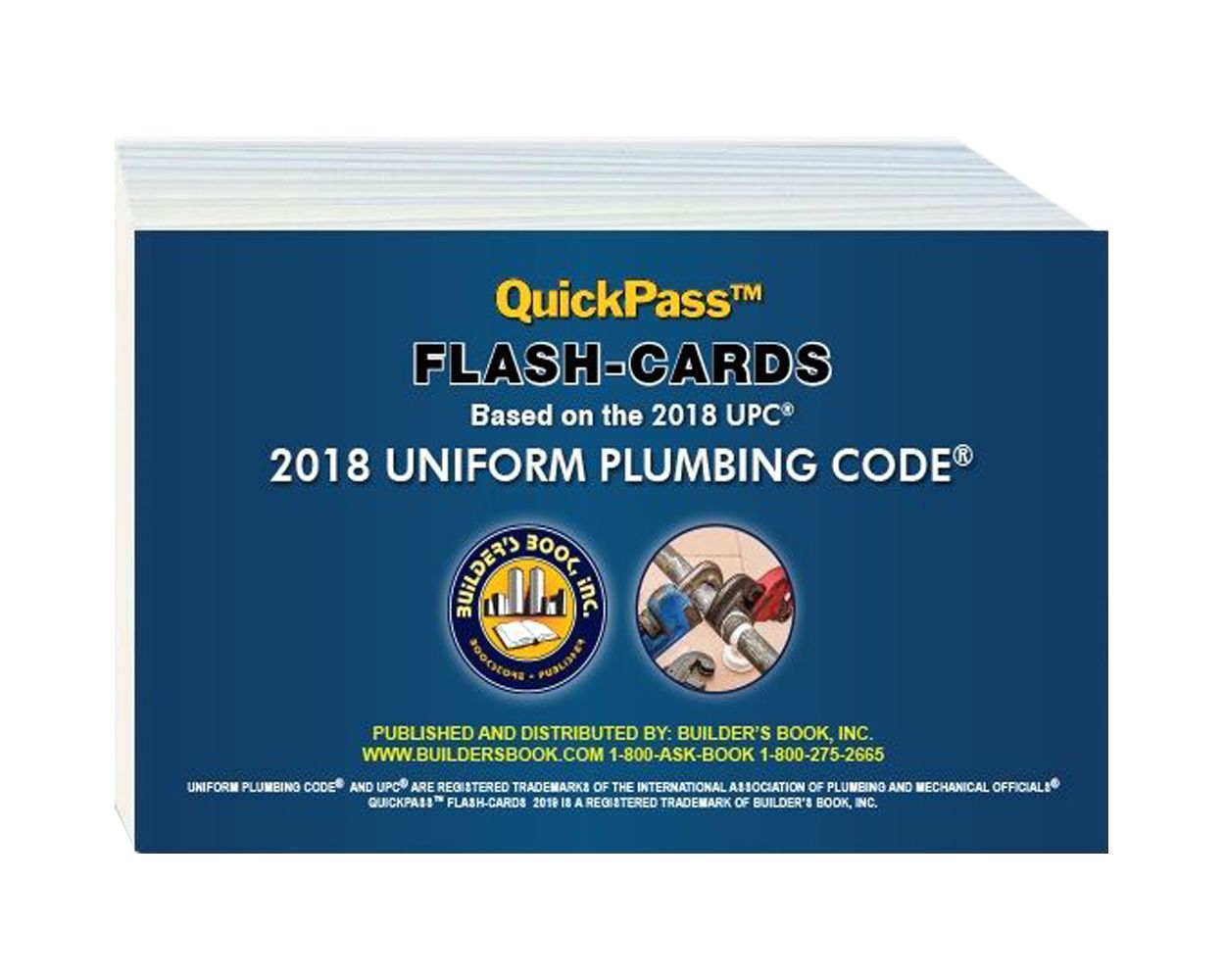 Uniform Plumbing Code QuickPass Flash-Cards based on the 2018 UPC