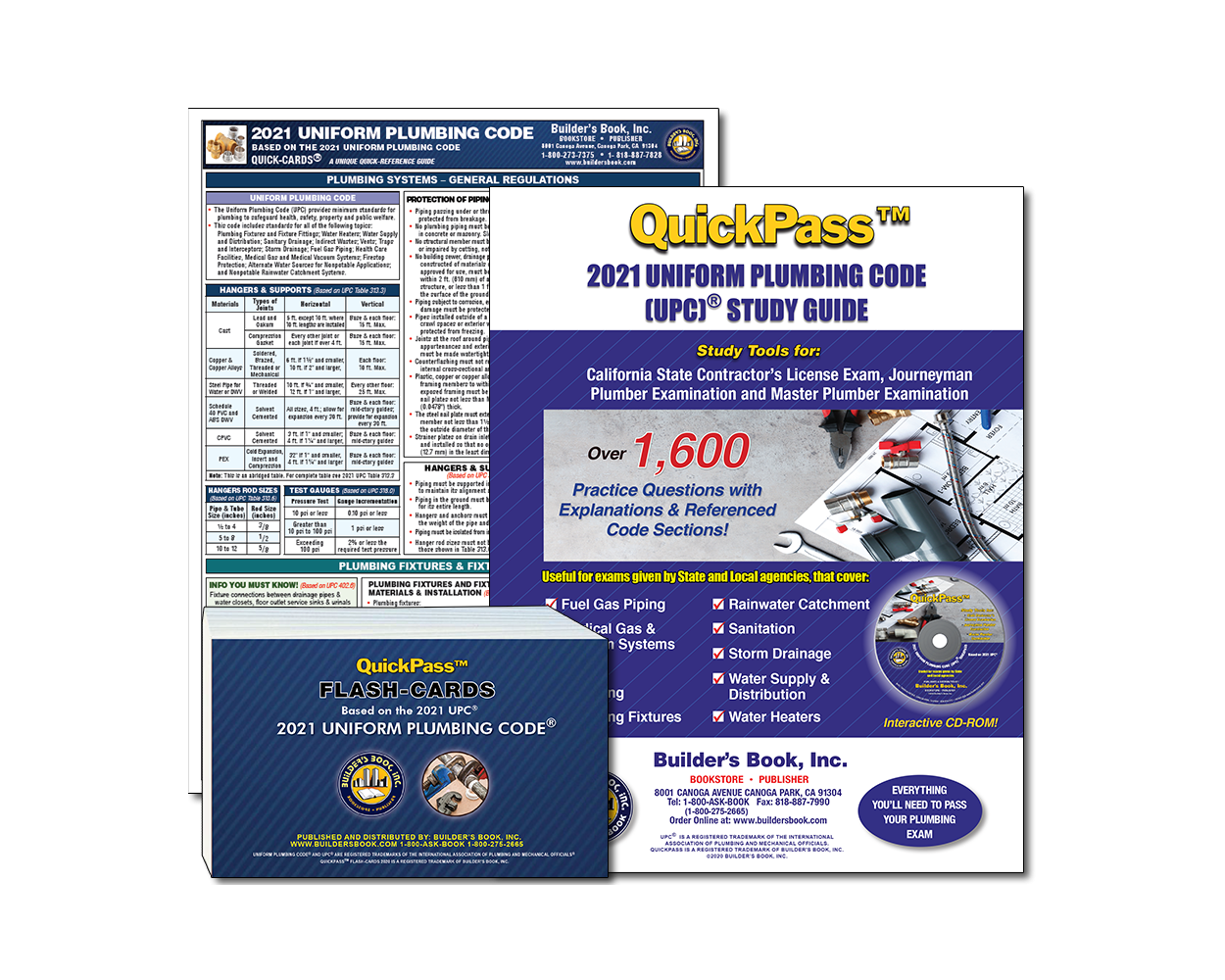 QuickPass 2021 Uniform Plumbing Code Study Guide Combo