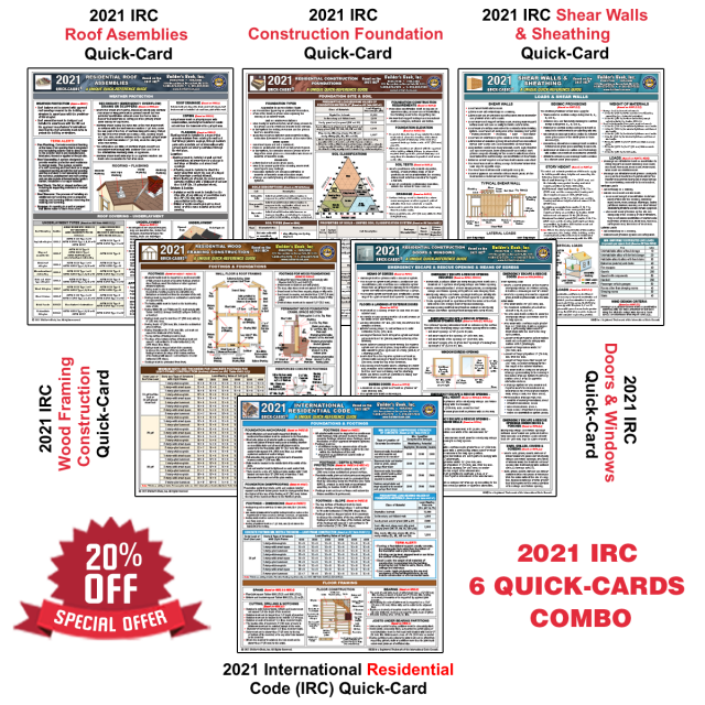 Buy 2021 IRC with Tabs and B1 Study Guide COMBO | Buildersbook.com