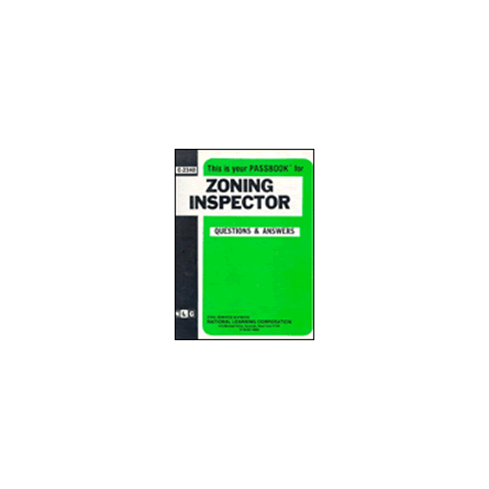 Zoning Inspector (Passbook for Career Opportunities) by Jack Rudman ...