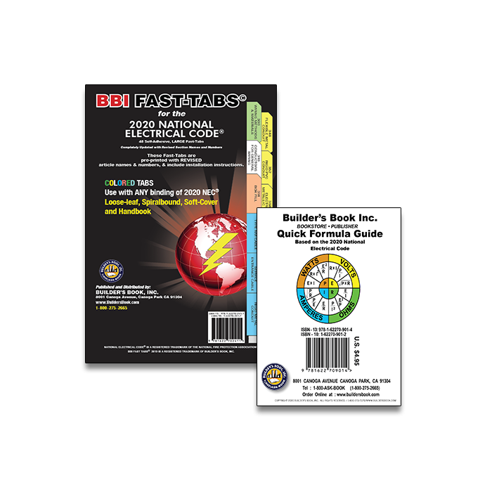 2020 National Electrical Code NEC Colored Fast-Tabs For Softcover ...