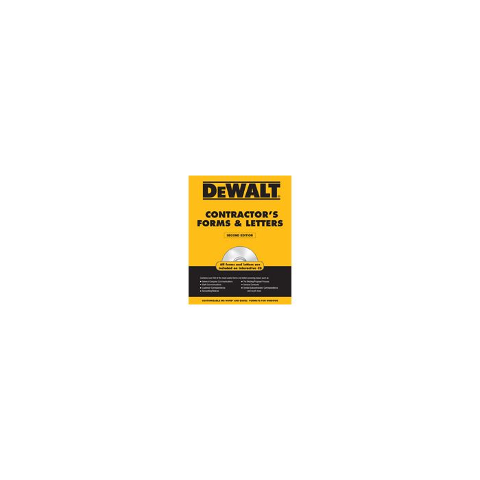 DEWALTÂ® Contractor's Forms & Letters, 2nd Edition: Builder's Book, Inc ...