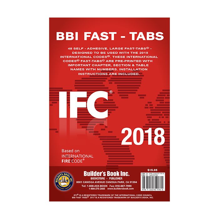 2018 International Fire Code (IFC) Fast Tabs: Builder's Book, Inc.Bookstore