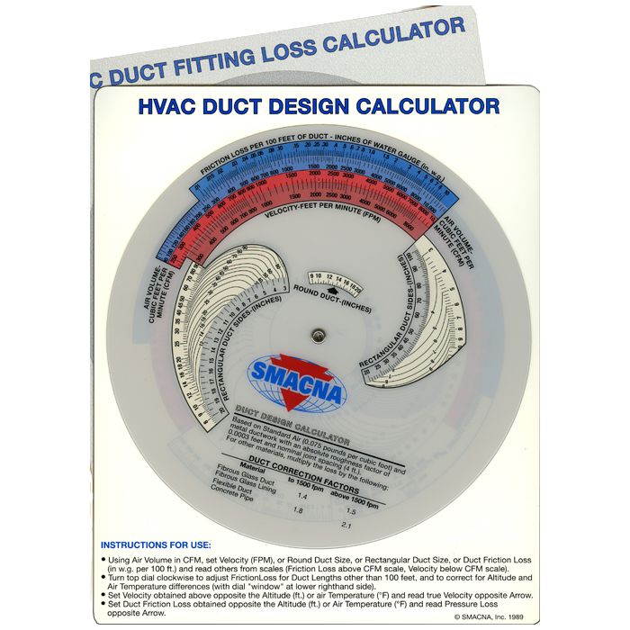 SMACNA Duct System Calculator: Builder's Book, Inc.Bookstore