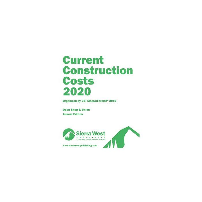 2020 Current Construction Costs - MasterFormat Edition (DOWNLOAD)