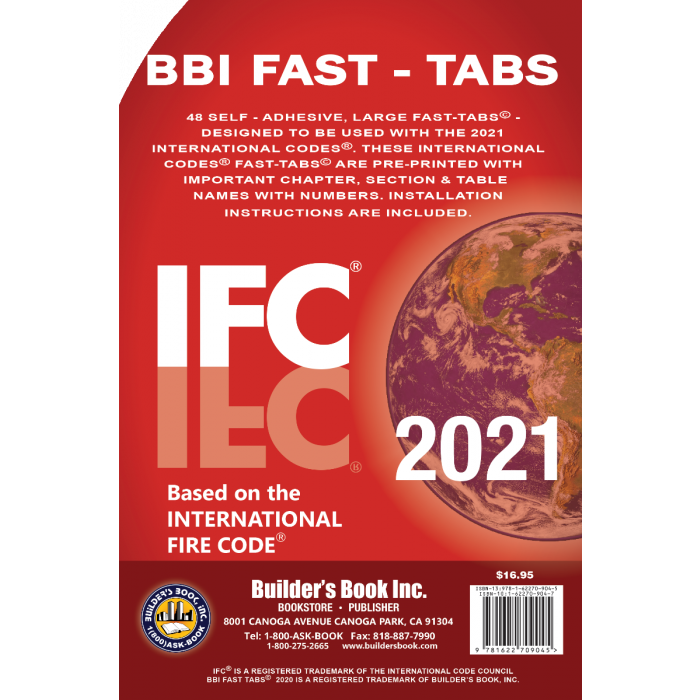 2021 International Fire Code (IFC) Fast Tabs