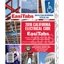 2016 California Electrical Code, Title 24 Part 3 Loose-leaf EasiTabs ...