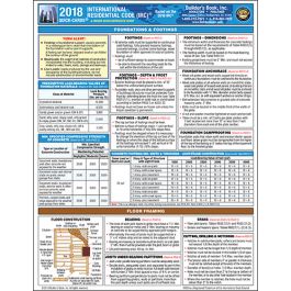 2018 International Residential Code (IRC) Quick-Card: Builder's Book ...