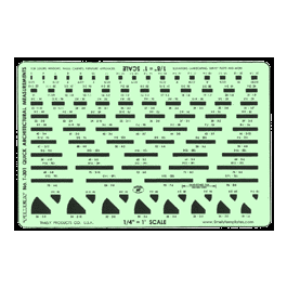 QUICK ARCHITECTURAL MEASUREMENTS 1/4" & 1/8" SCALE: Builder's Book, Inc ...