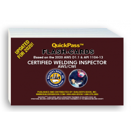 2020 Certified Welding Inspector AWS/CWI QuickPass™ Flash-Cards